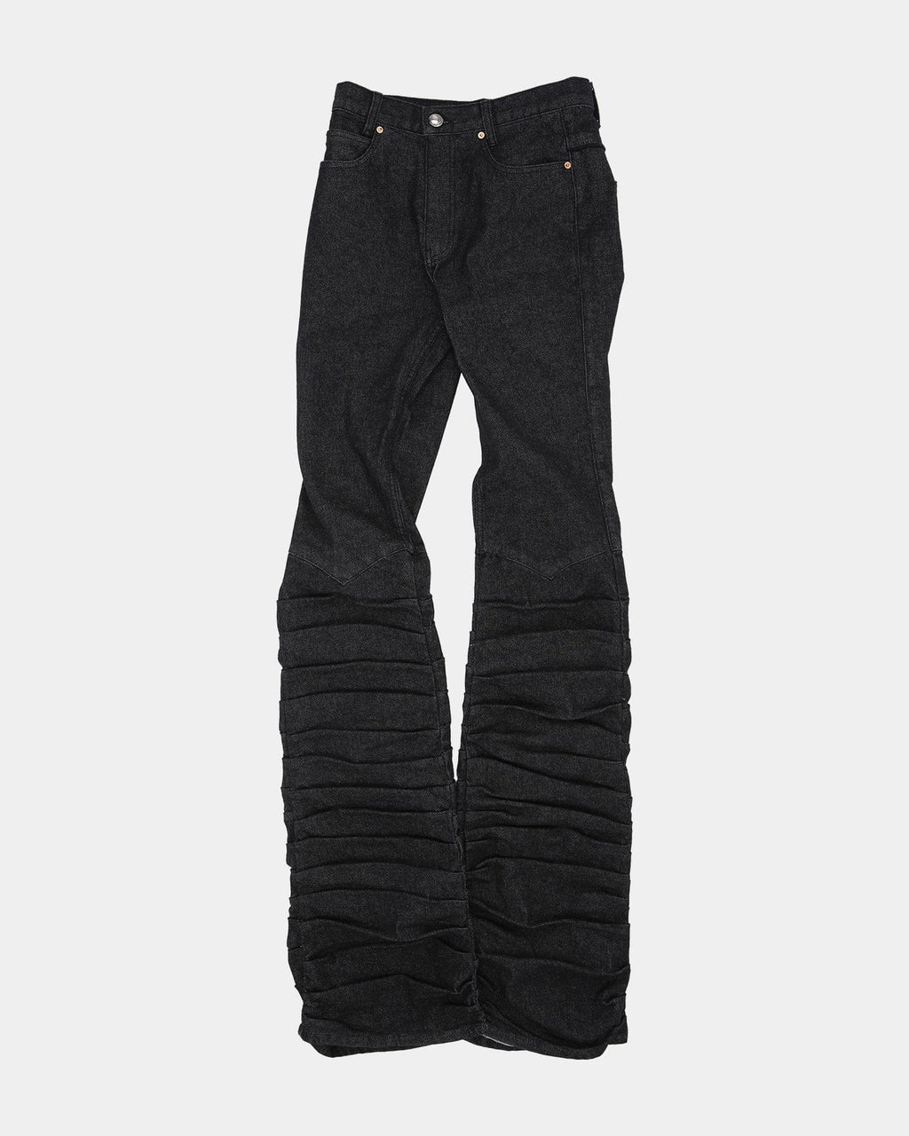(WOMEN) NEW MARTINA WESTERN BOOTS WRINKLE JEANS apa667w(MATT BLACK ...